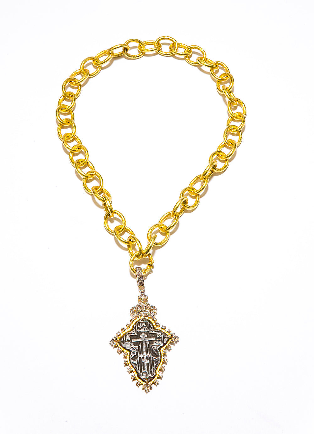 Rare Ancient Kiev Diamond Crown Cross – Gretchen Ventura LLC.